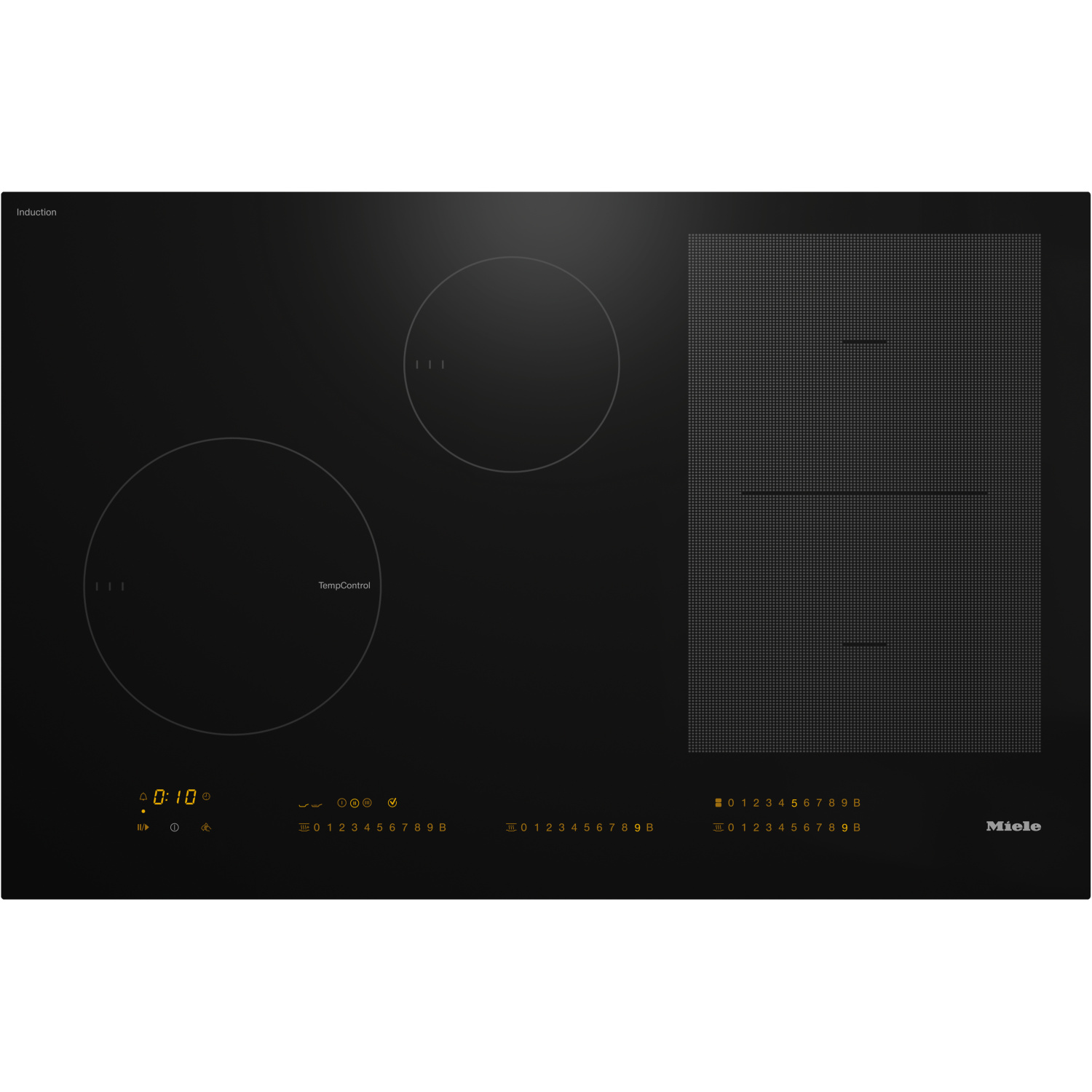 KM 7679 FL Miele Built-in 4-Position Electric Cooker Hob in Black ...
