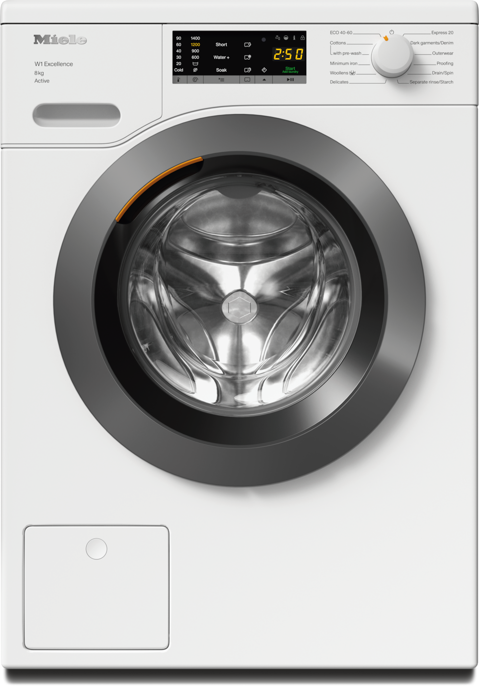 WEA125 WCS 8kg Active Miele W1 front-loader washing machine - Thain ...